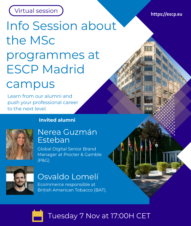 ESCP Madrid campus Master Programmes Info. Session | ESCP Business School
